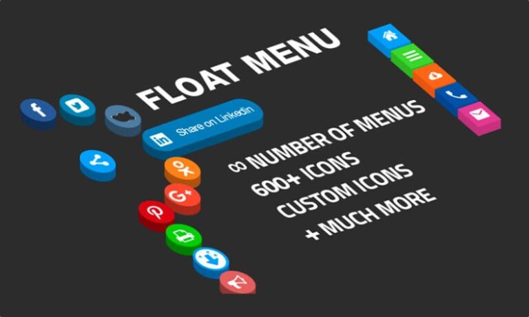 Interactive Demo For Wordpress Plugin Float Menu Pro